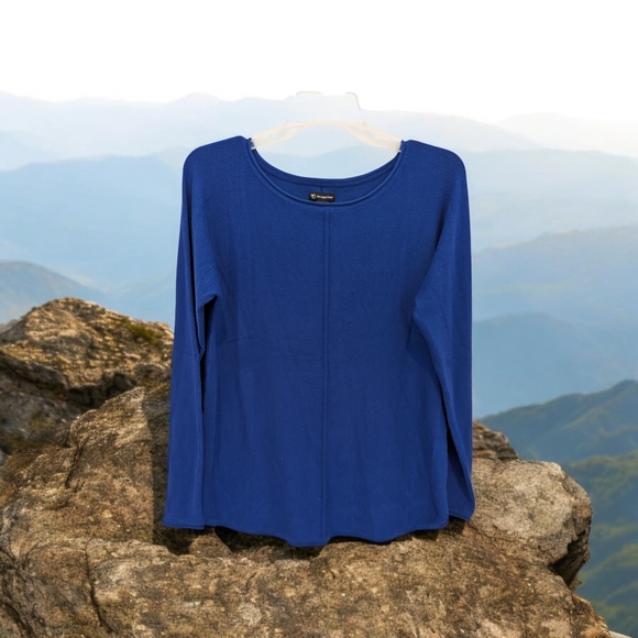 new directions | Tops | New Directions Womens Blue Long Sleeve Top ...
